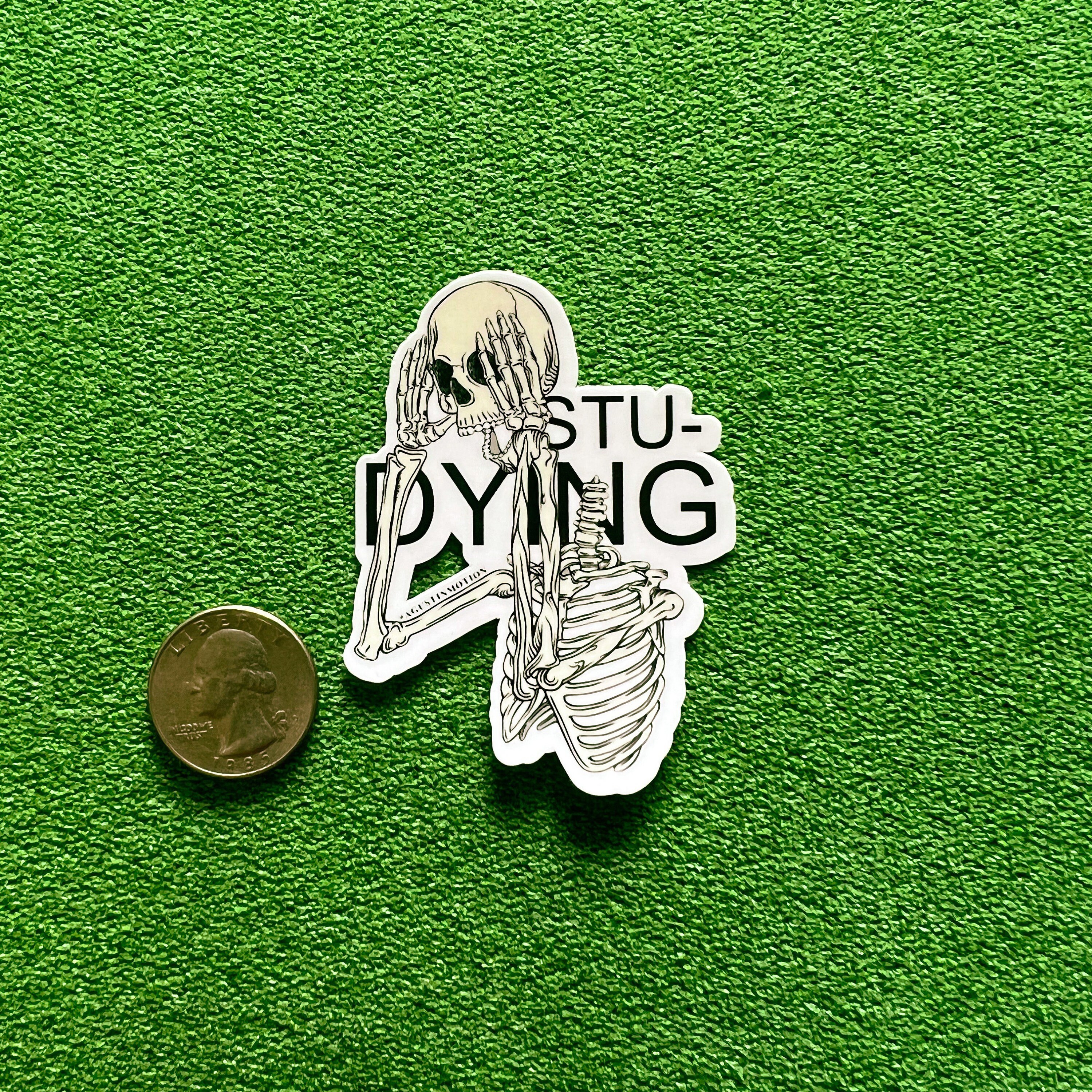 Burnout Sticker, DPT, SPT, Anatomy, Skeleton, Physical Therapy, Student ...
