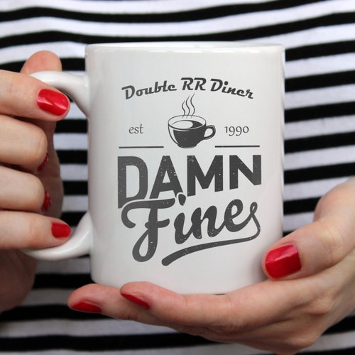 Twin Peaks Coffee Mug Dale Cooper Says damn Fine - Etsy