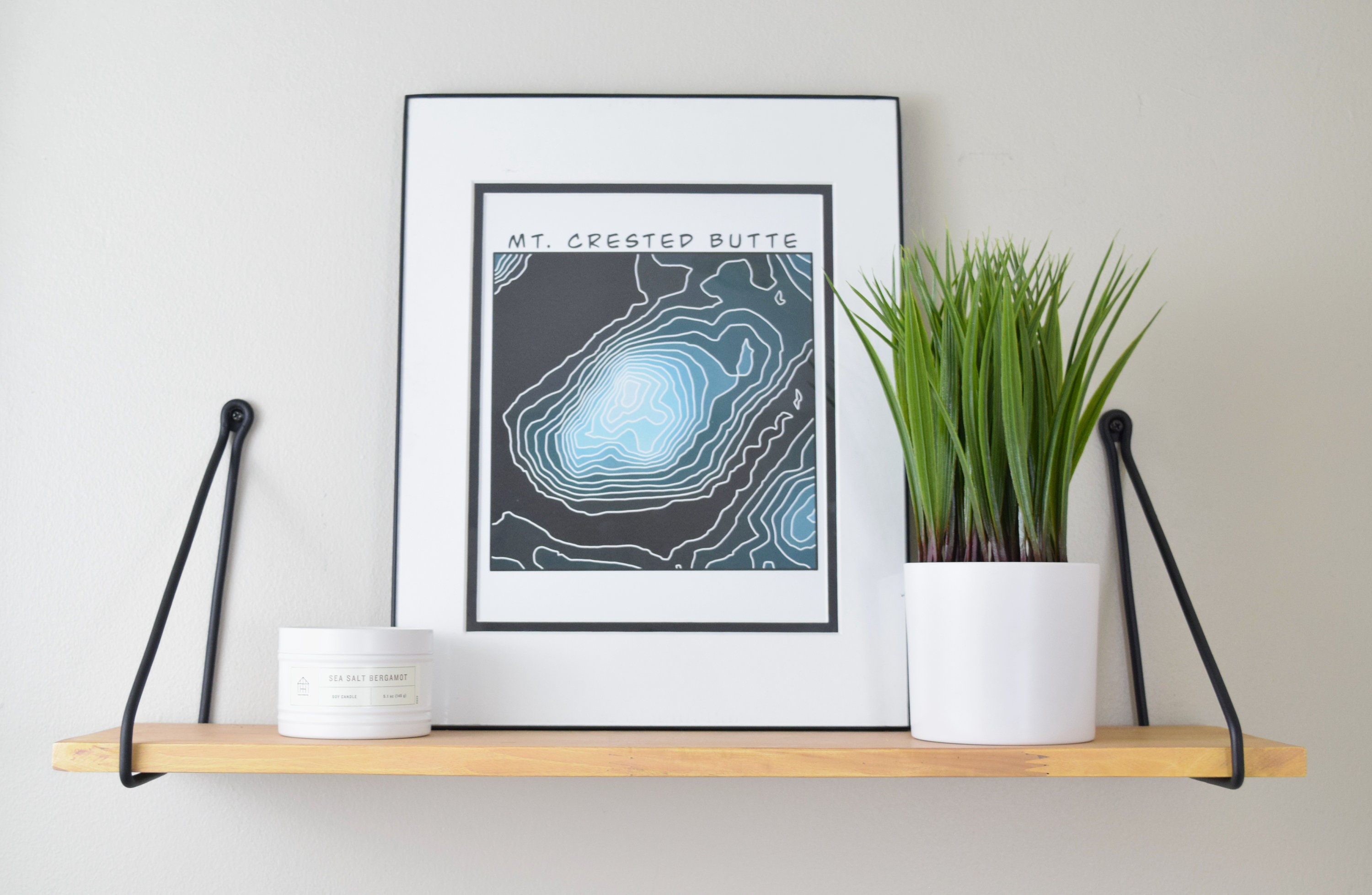 Crested Butte Topography Map Digital Art, Colorado Topography Maps ...