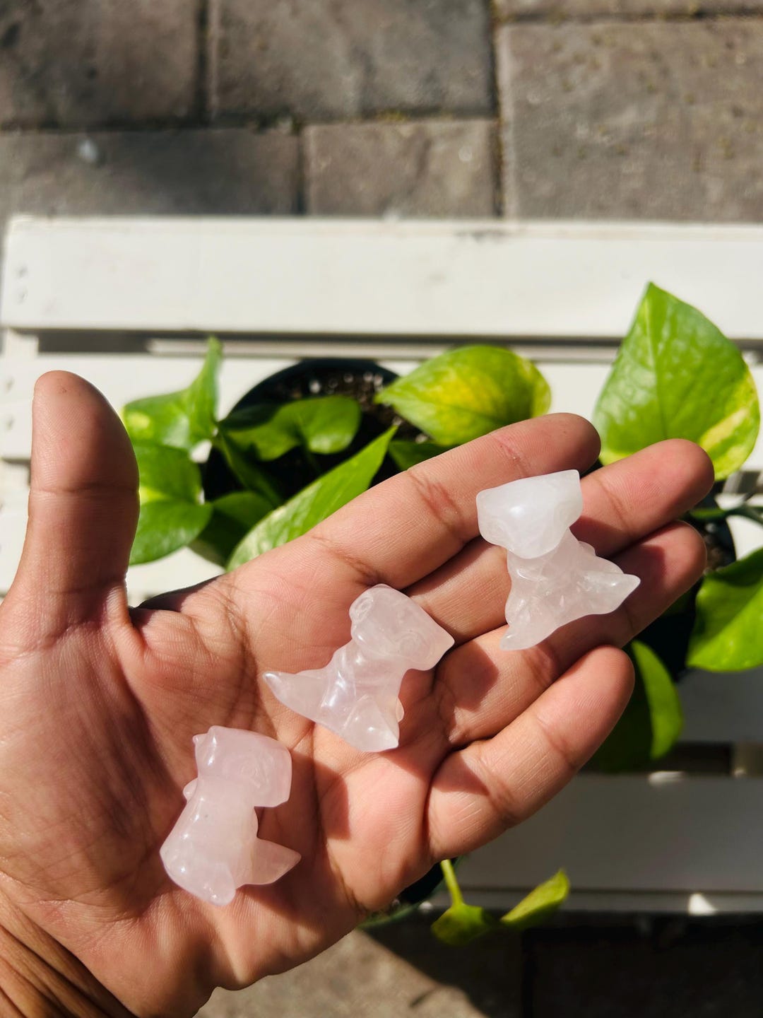 Hand Carved Mewtwo Pokemon Rose Quartz Crystal Natural Stone - Etsy