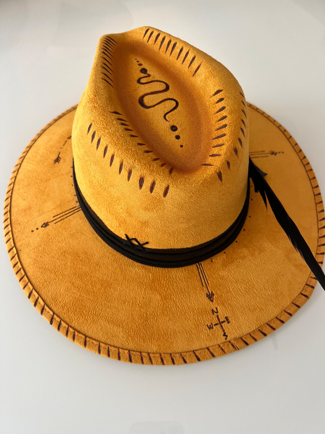 Spiral Wind Rose Fedora - Etsy