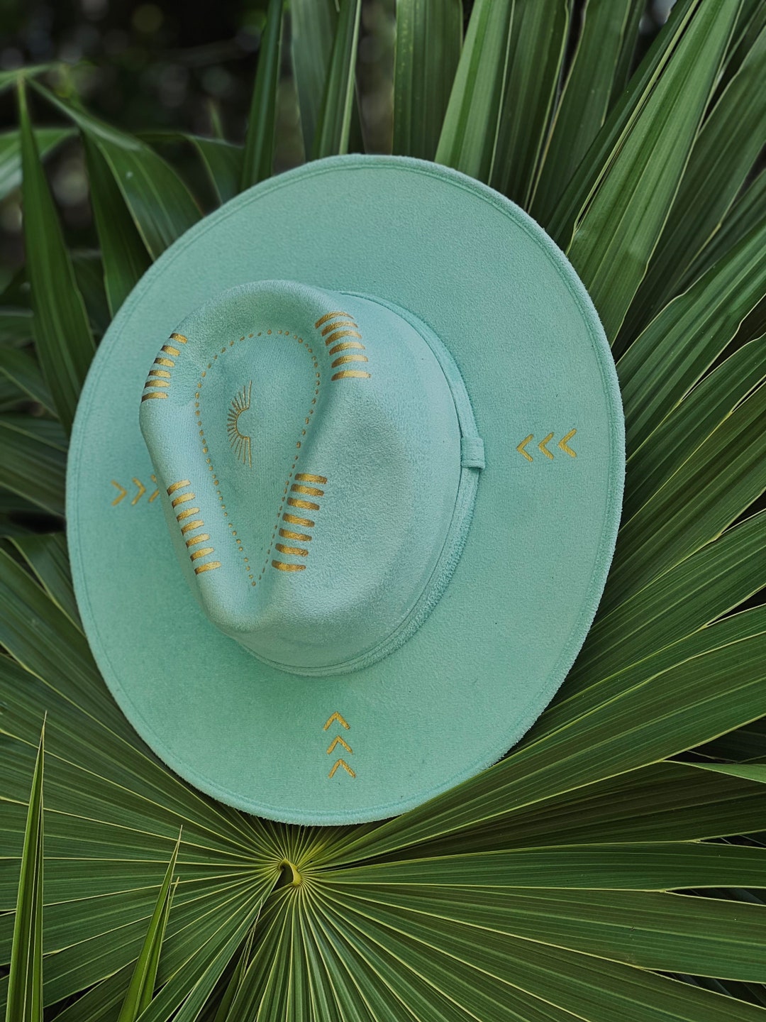 Teal Ocean Fedora - Etsy