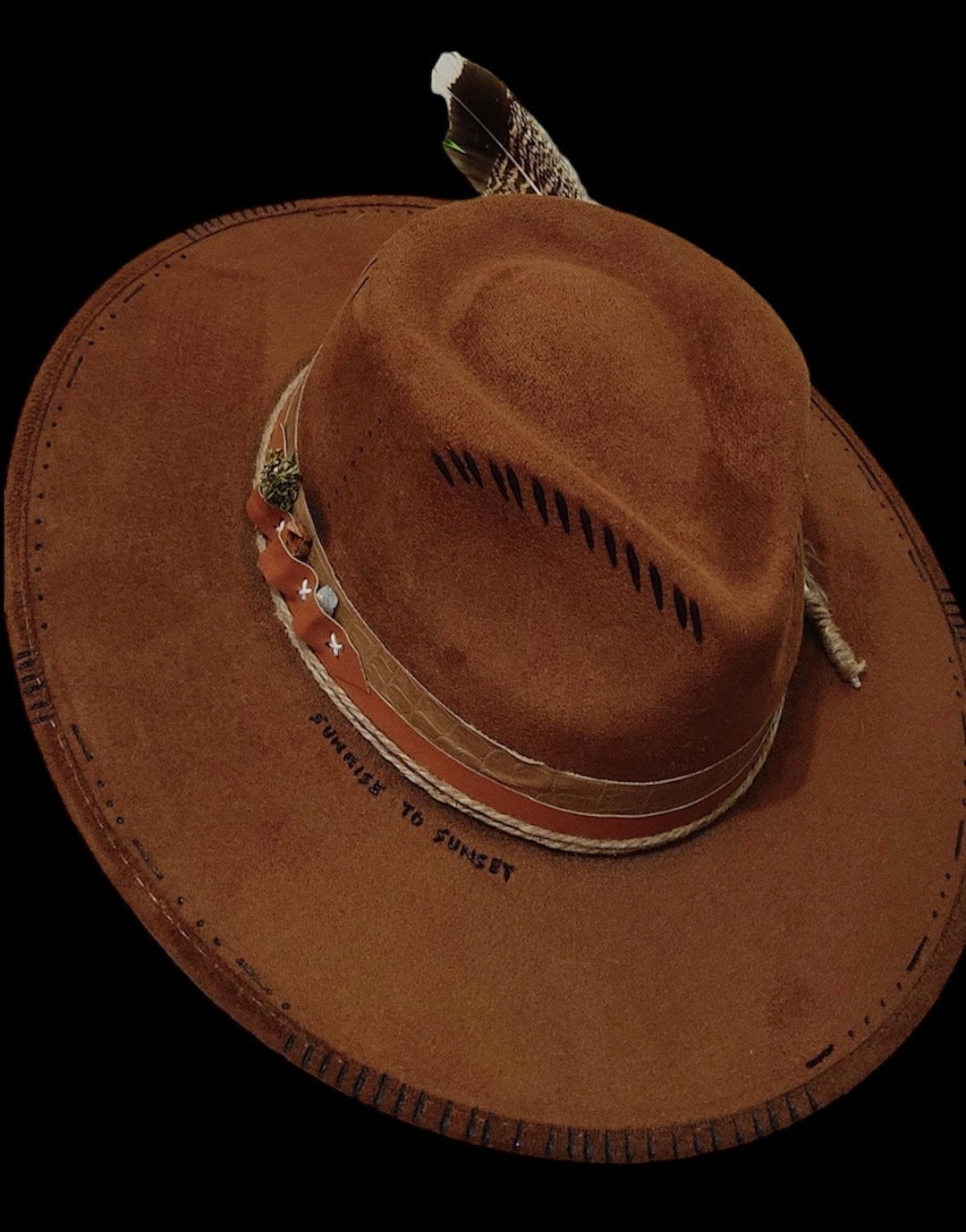 Quetzal Whispers Tulum Handmade Hat Fedora Christmas - Etsy