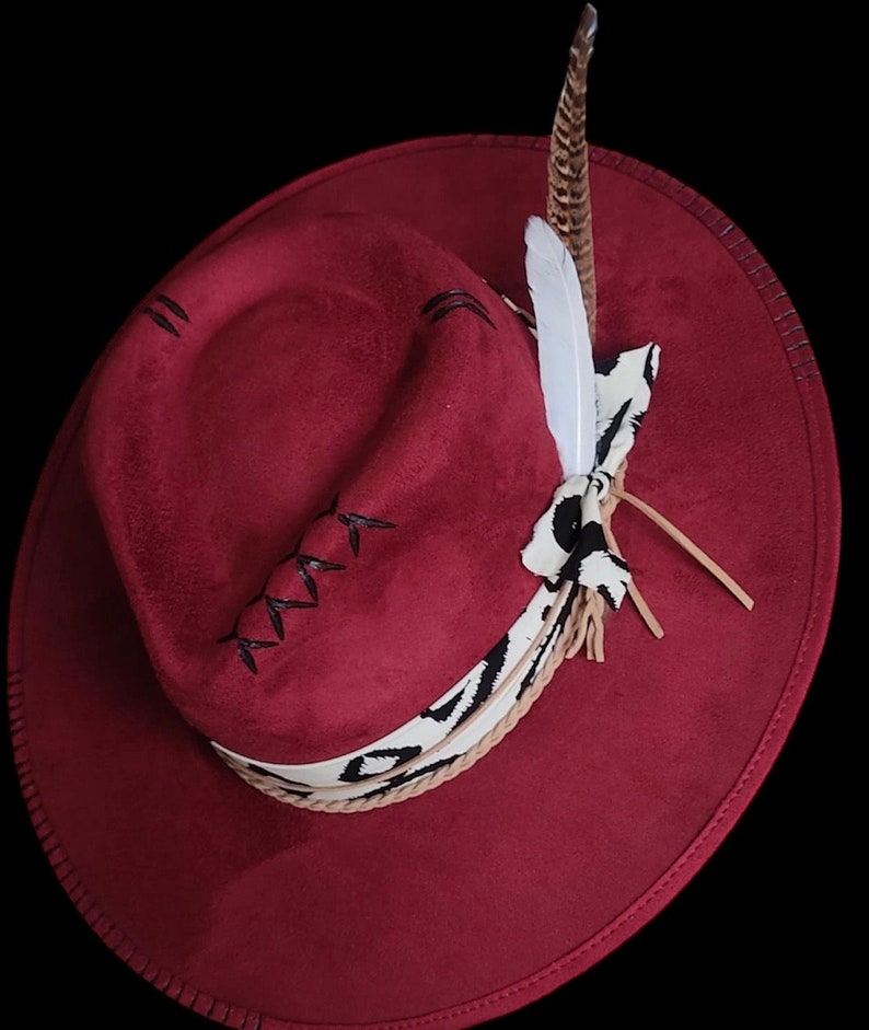 Red Serenade Tulum Handmade Hat Fedora - Etsy