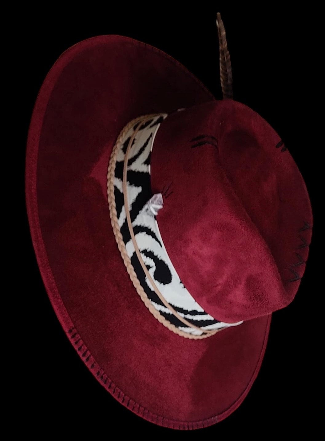 Red Serenade Tulum Handmade Hat Fedora - Etsy
