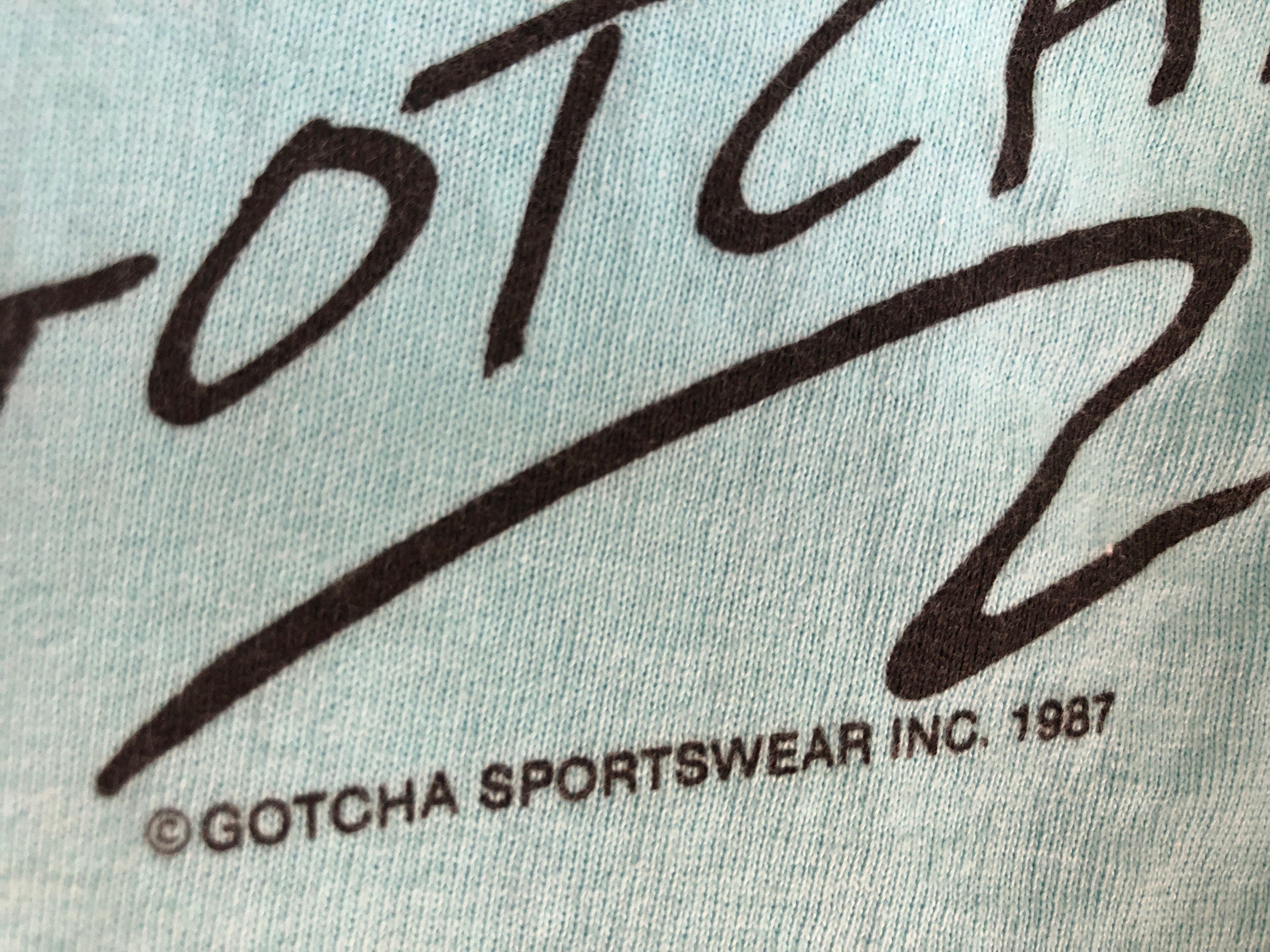 80's Gotcha Surf Tee Medium 80s Single Stitch Tee | Etsy