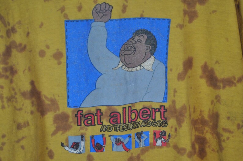 Y2K Fat Albert Cartoon Tee Medium Vintage Tie Dye T-shirt - Etsy
