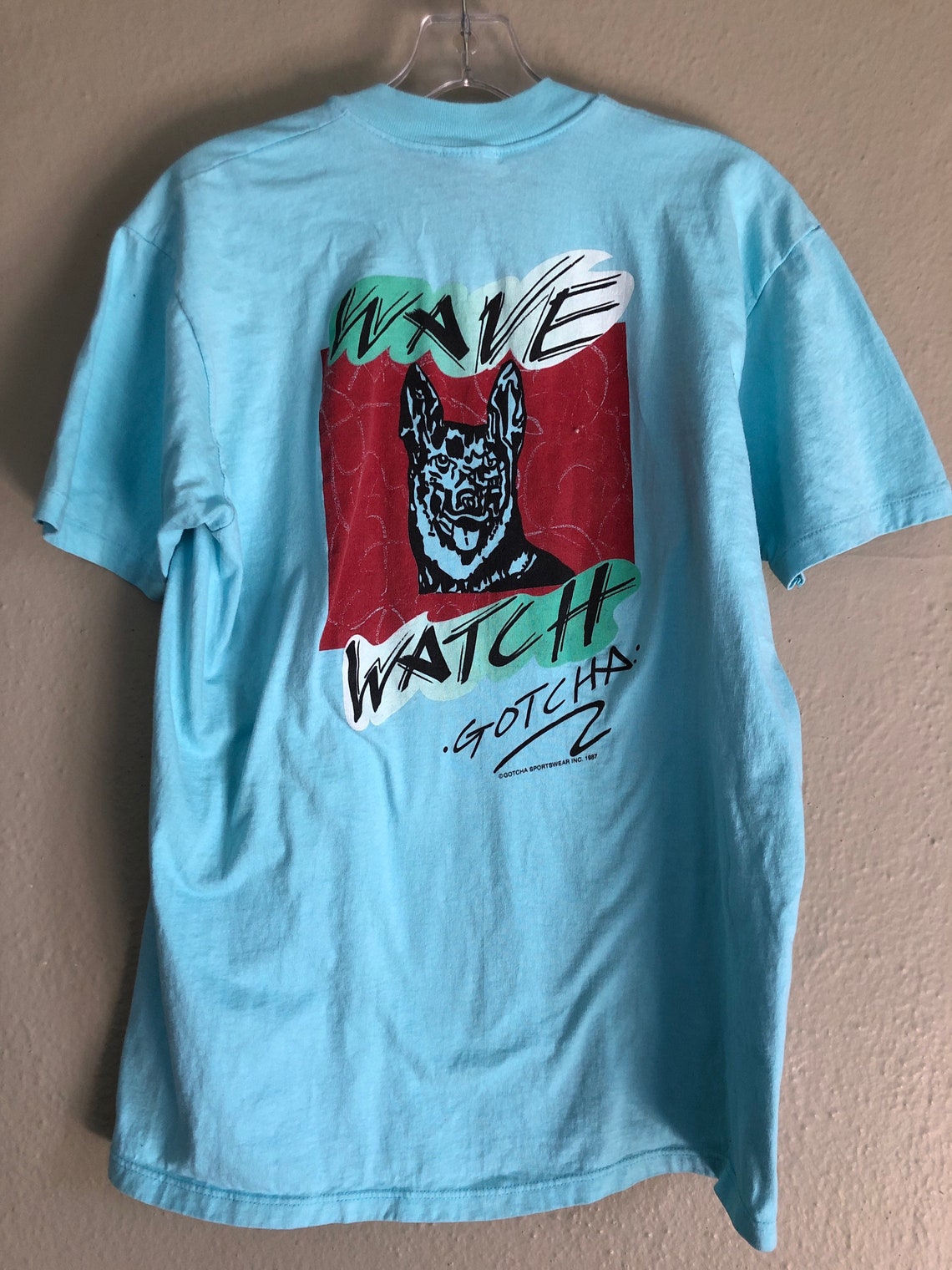 80's Gotcha Surf Tee Medium 80s Single Stitch Tee | Etsy