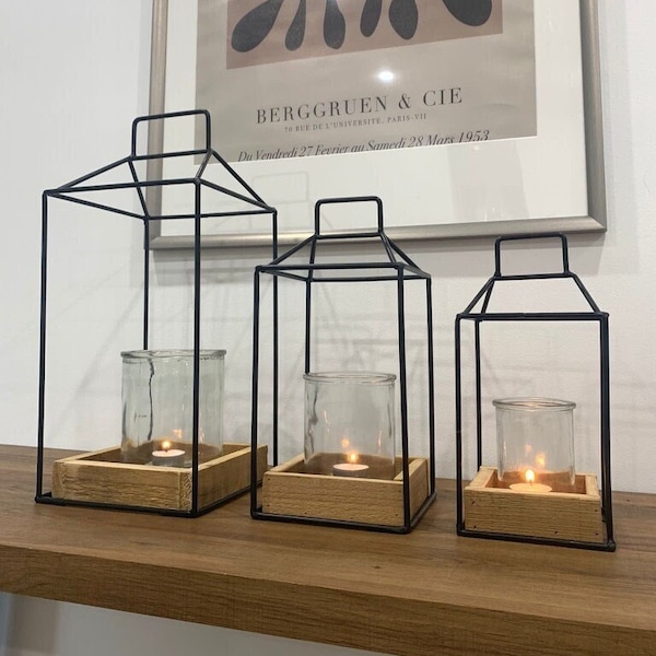 Rustic Lanterns - Etsy