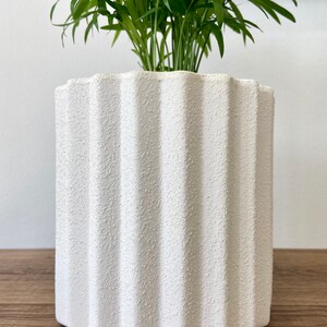 White Column Ceramic Planter Pots - Etsy
