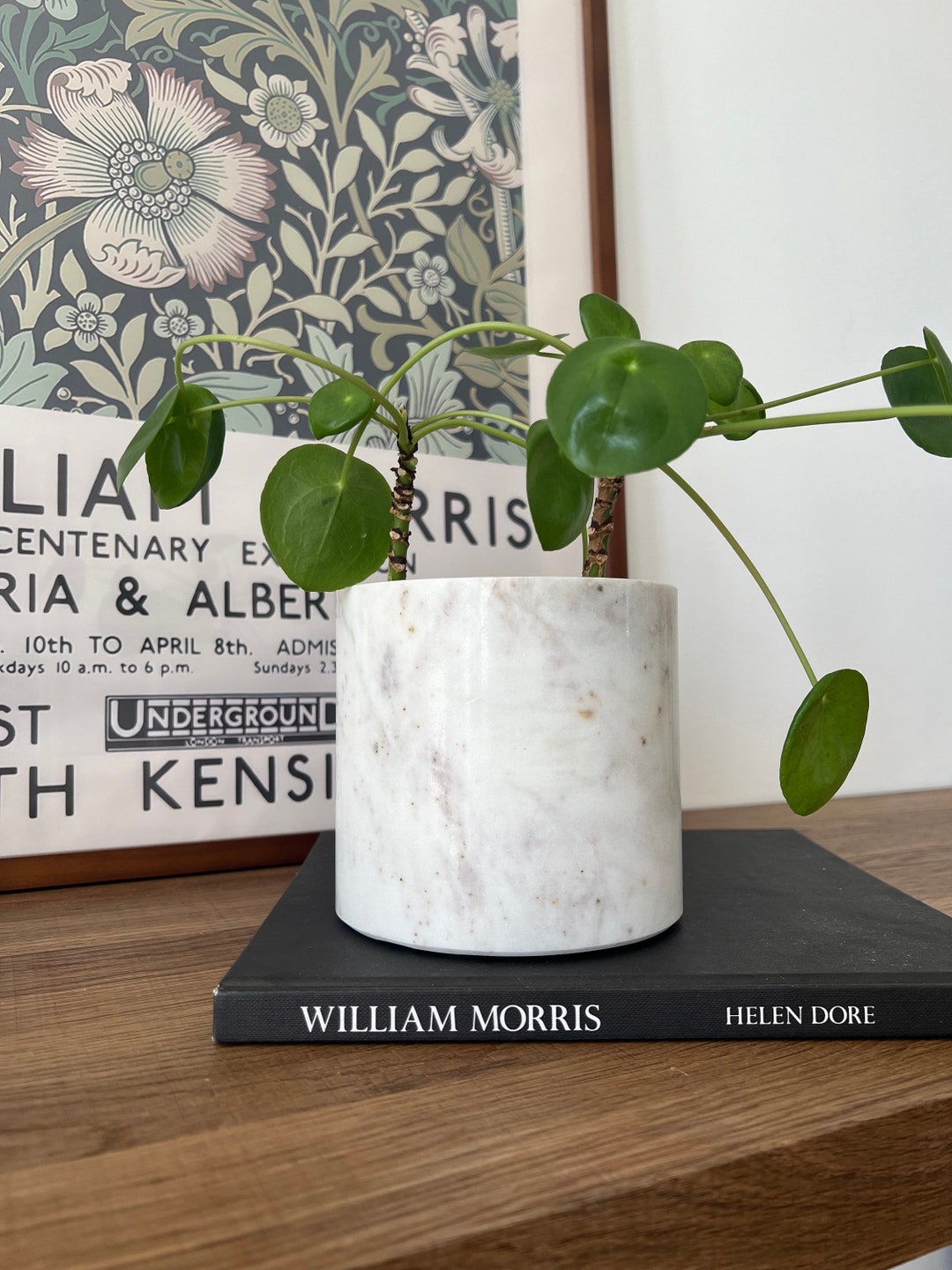 Real White Marble Plant Pot - Etsy