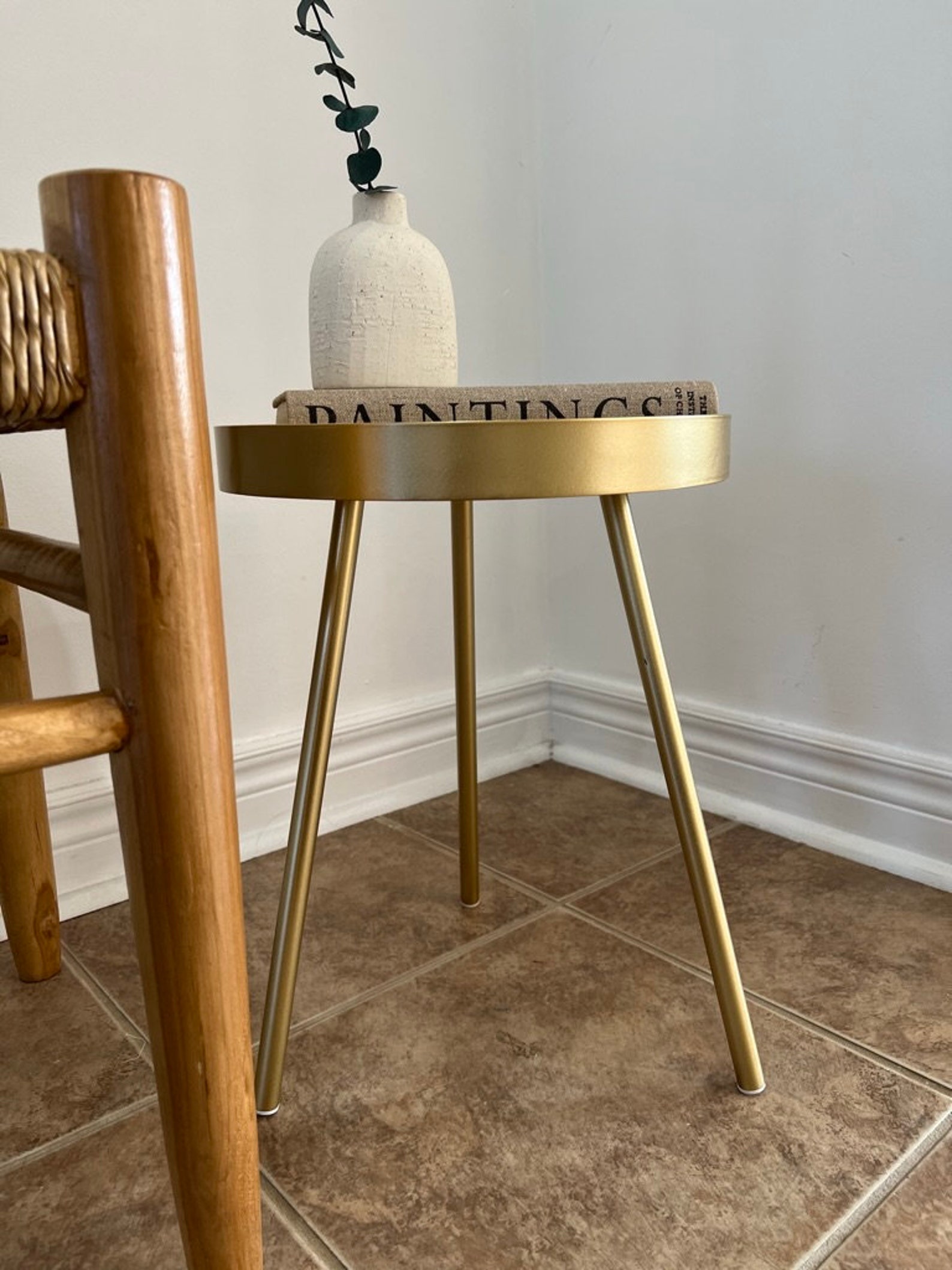 Gold Round Metal Stand - Etsy