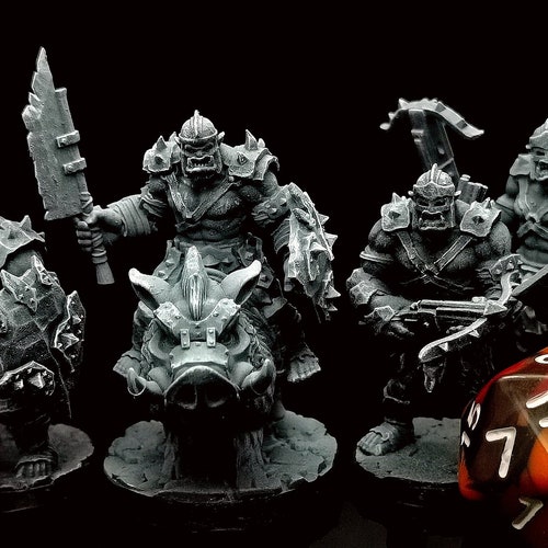 Orcs RPG Miniatures UK Ultra HD 4K Resolution Tough Resin - Etsy