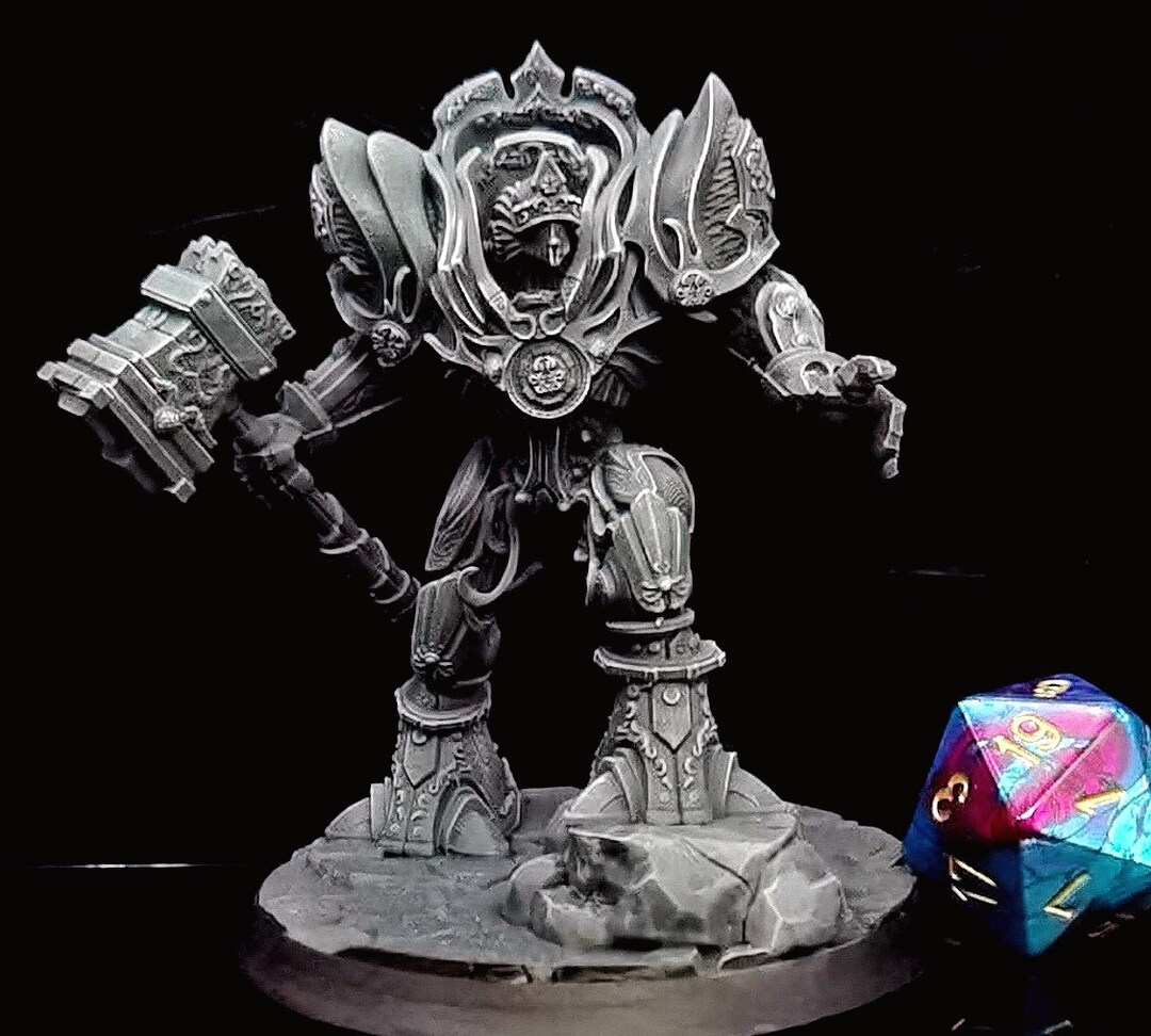 Shield Guardian construct RPG Miniature Ultra HD 4K - Etsy