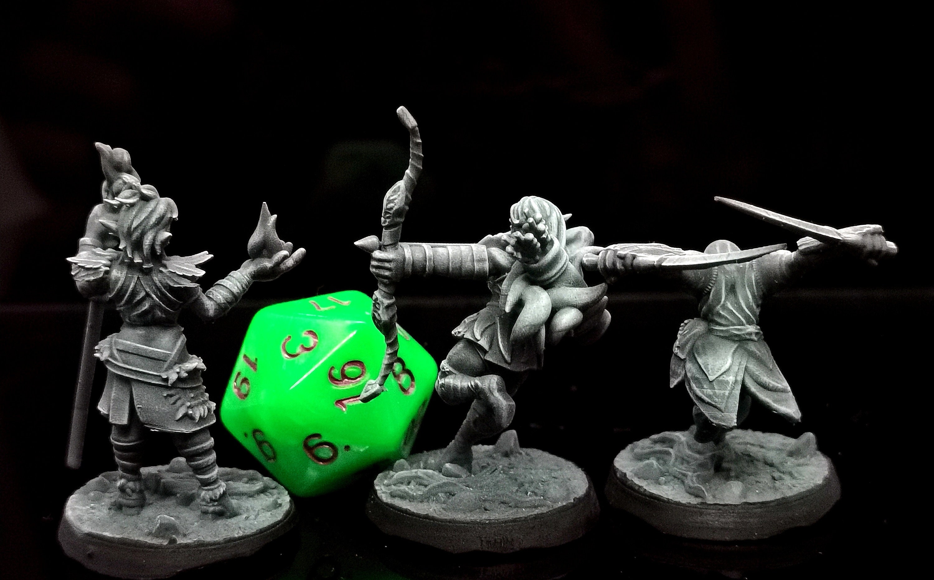 Elf Characters RPG DnD Miniatures UK / Ultra HD 4K | Etsy