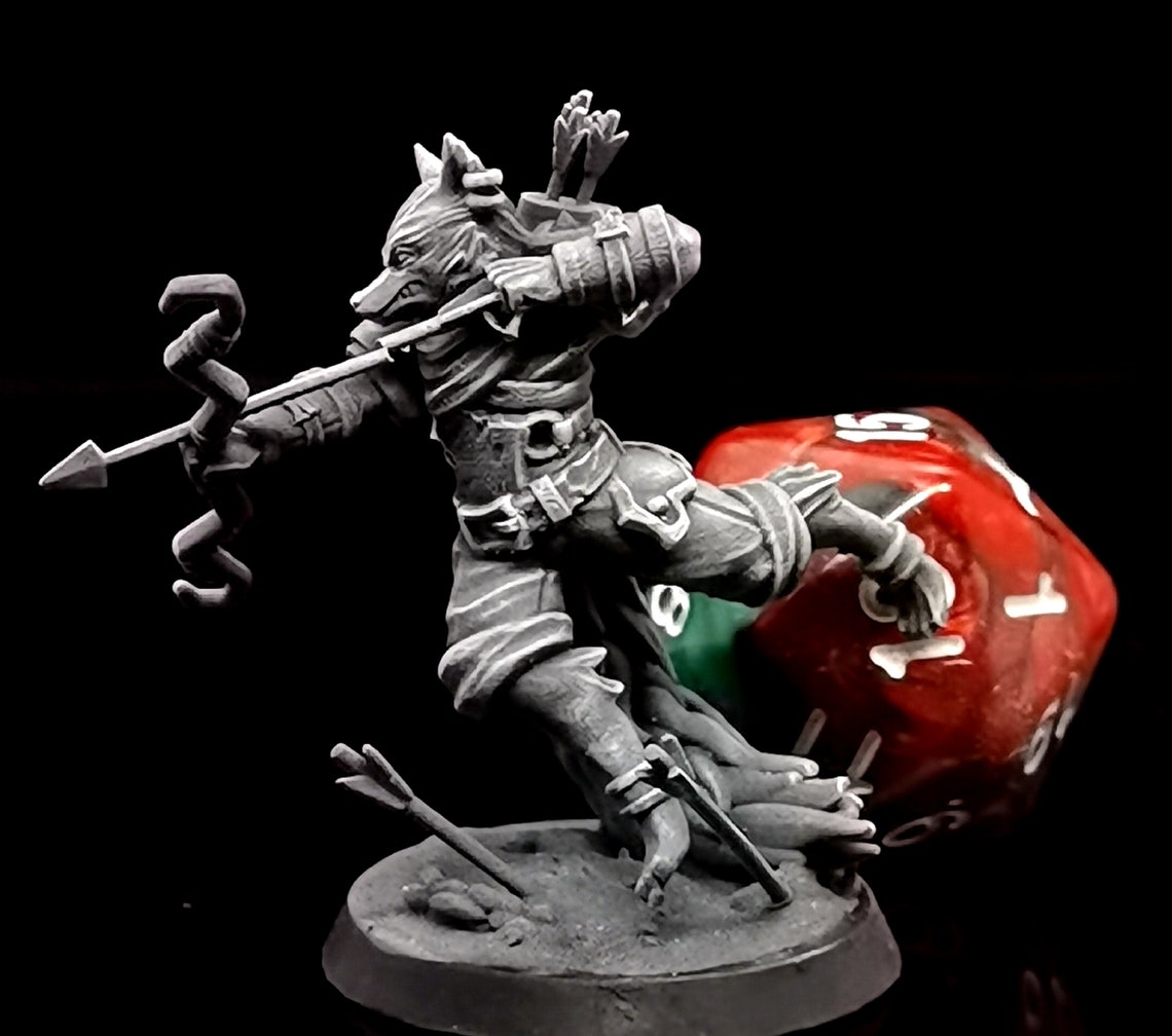 Kitsune Ranger Tabaxi / Character Perfect for Dungeons and - Etsy