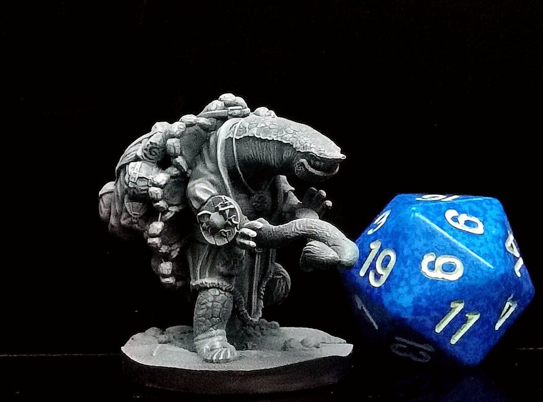 Turtle Monk Water Bender 4K Ultra HD RPG Miniatures UK / Extreme Detail ...