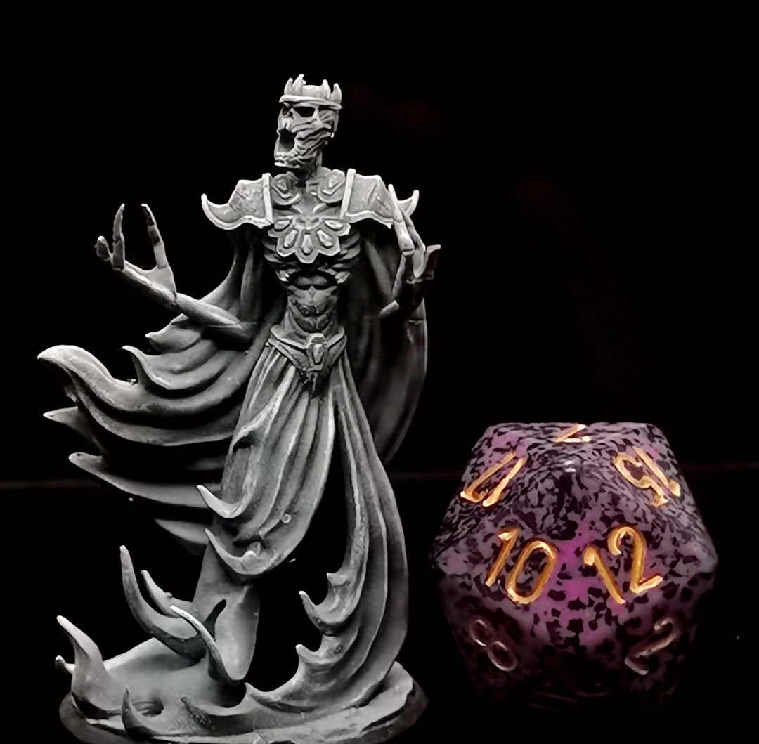 Wraith King RPG Miniatures UK Ultra HD 4K Resolution Tough Resin Primed ...