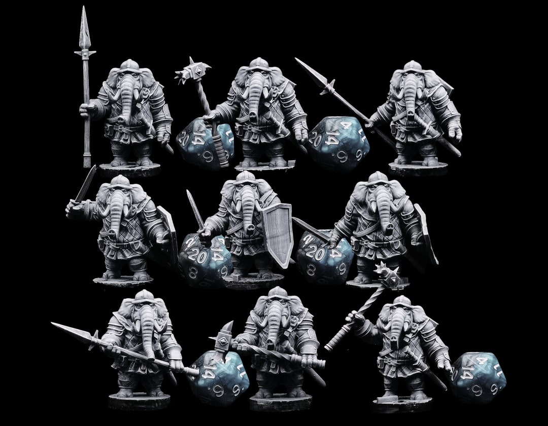 Elephant Folk RPG Miniatures UK / Ultra HD 4K Resolution / Extreme ...