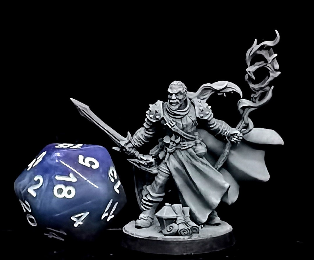 Lamneth Eldritch Knight RPG Miniatures UK Ultra HD 4K Extreme Detailed ...