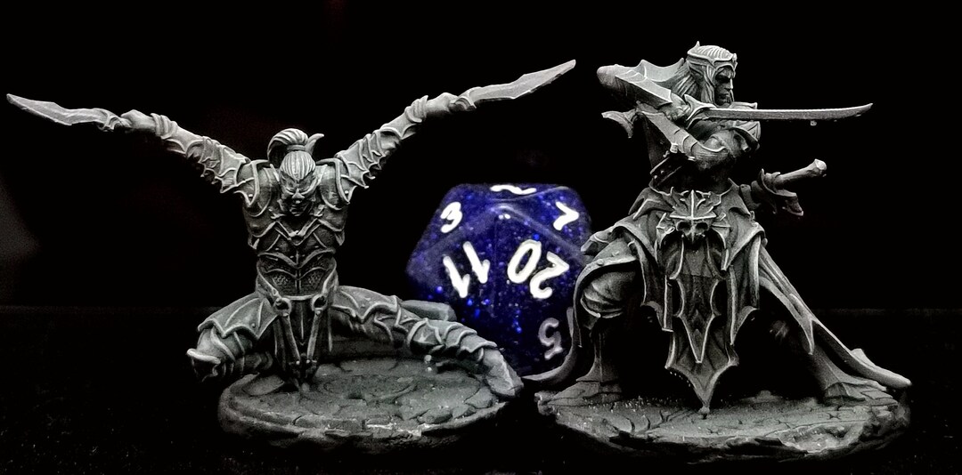 Drow Elite Fighters / 4K Ultra HD RPG Miniatures UK / Extreme Detail ...