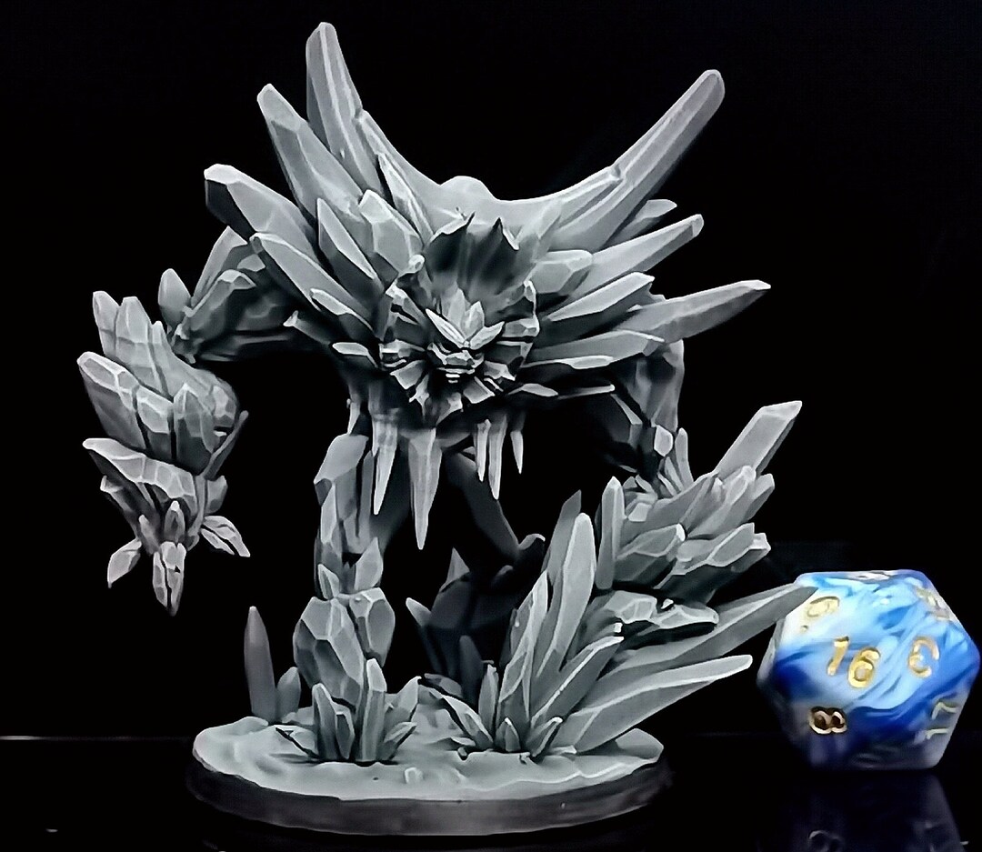 Ice Elemental 4K Ultra HD RPG Miniatures UK / Extreme Detail - Etsy