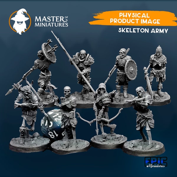 Painted Skeleton Miniatures - Etsy