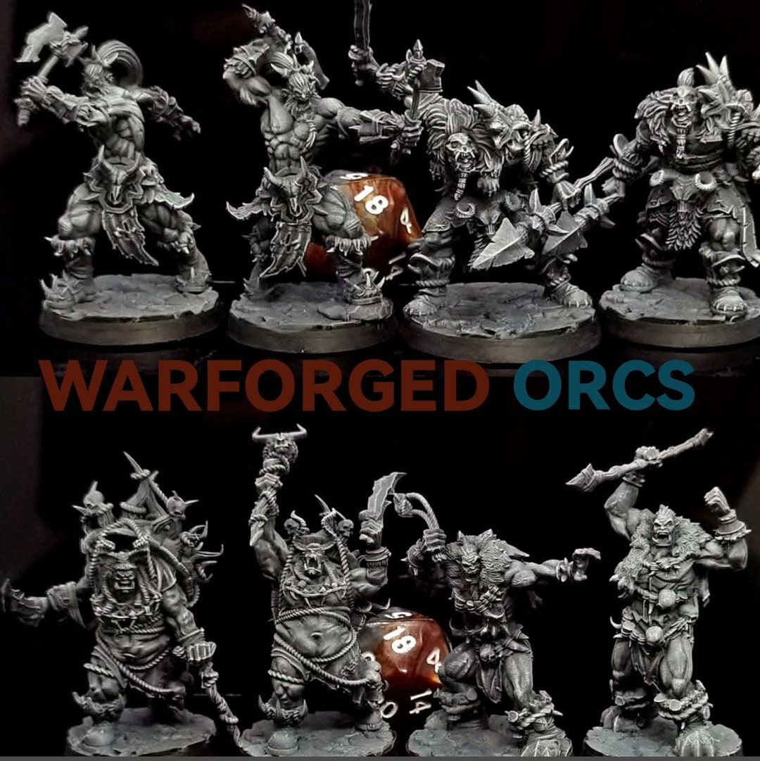 Orc Pack warforged Clan Ultra HD 4K Resolution Miniature / Highlighted ...