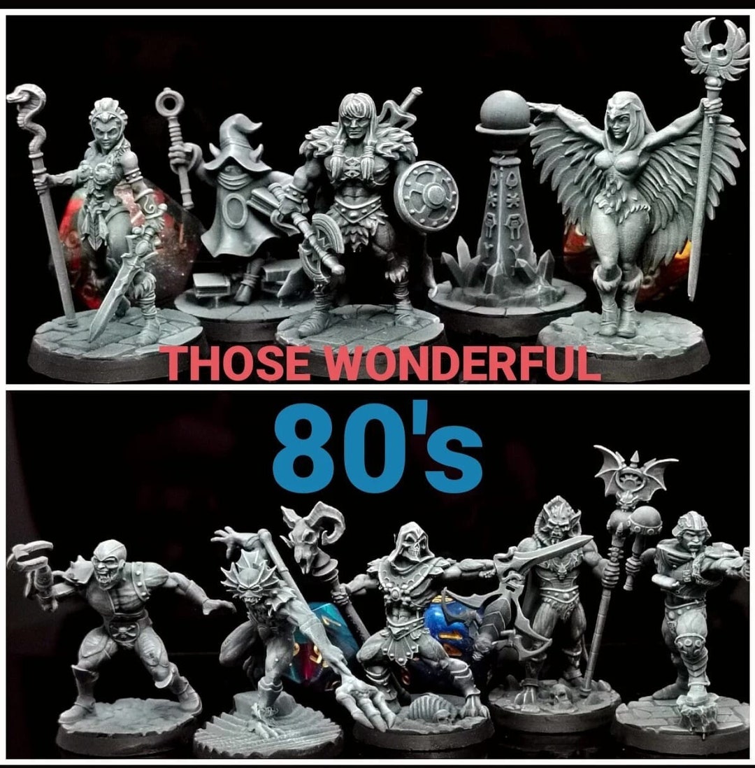 Those Wonderful 80's RPG Miniatures UK Ultra HD 4K Tough Resin D&D ...