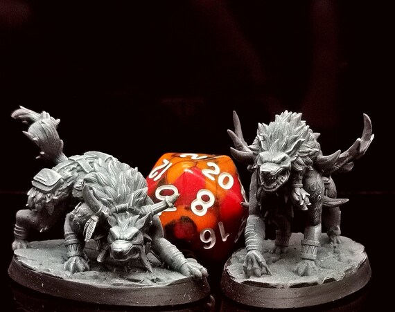 Dire Hyenas RPG Miniatures UK Ultra HD 4K Perfect for - Etsy