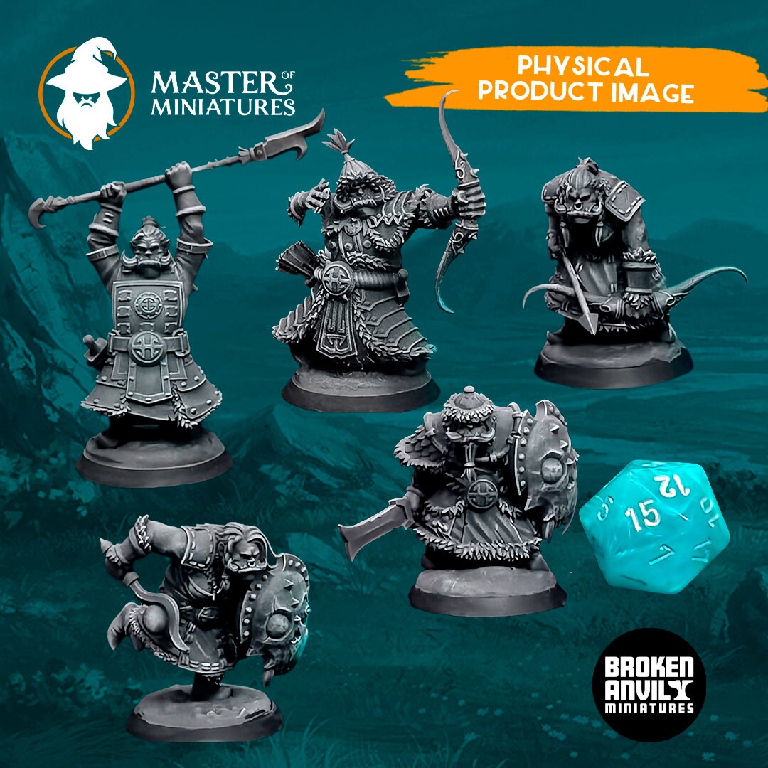 Orcs of the Tundra Tribe RPG Miniature UK Ultra HD 4K Perfect for ...