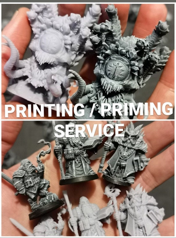 Miniature Printing / Priming Service Custom Print Service / - Etsy
