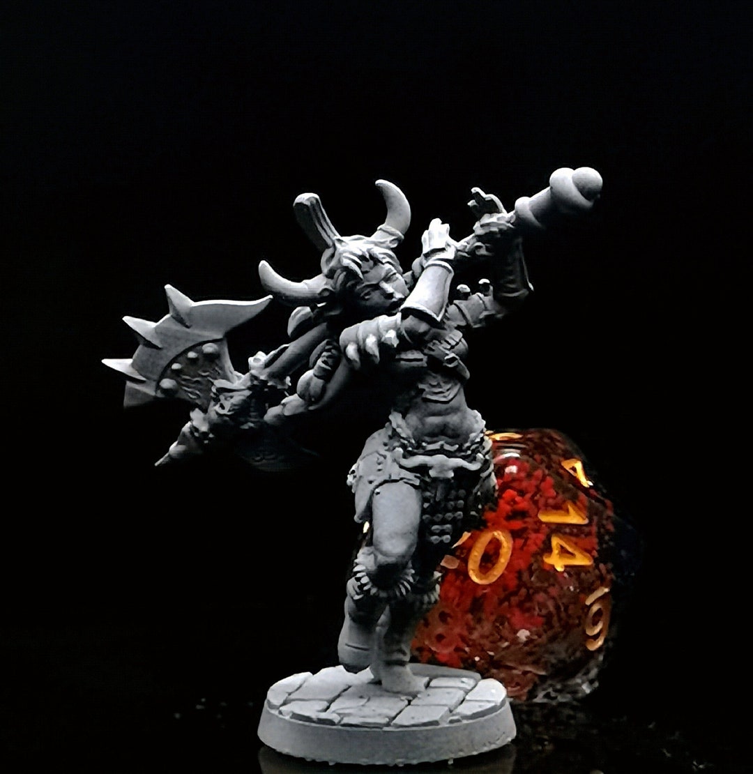 Barbara Barbarian / RPG roleplaying Games Miniature / Perfect for ...