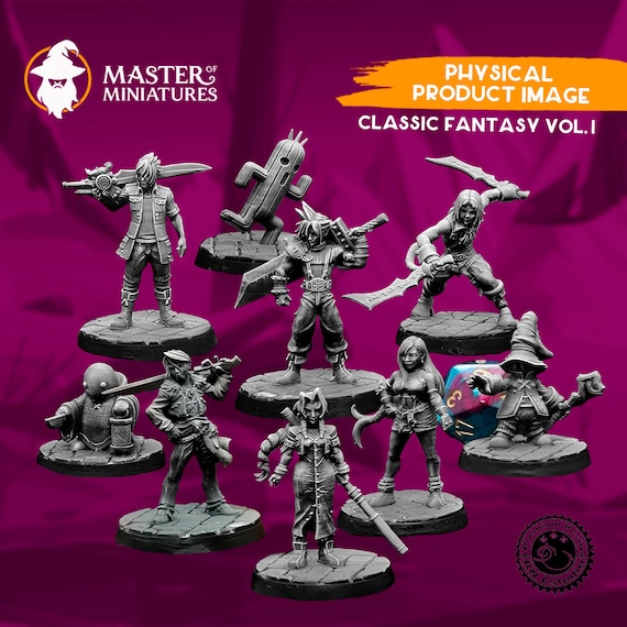 Classic Fantasy Miniatures Vol.1 RPG Miniatures UK Ultra | Etsy