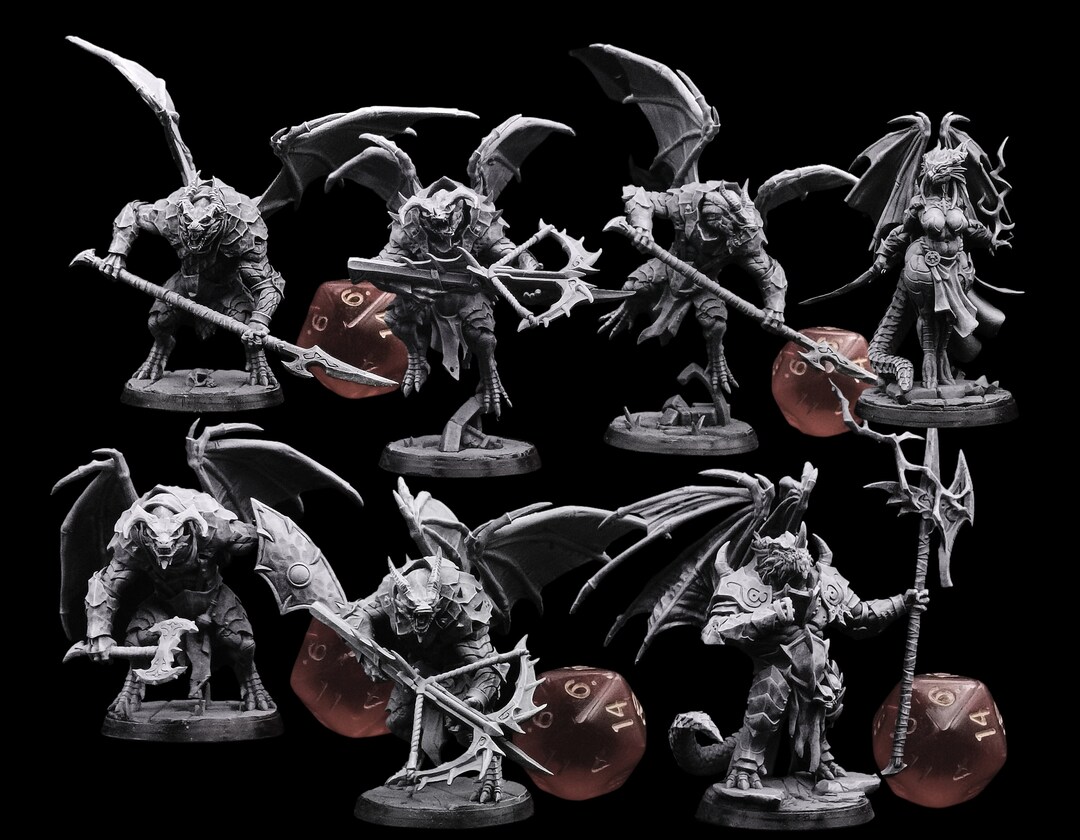 Draconian Legion High Definition RPG Miniature / Perfect for Dugeons ...