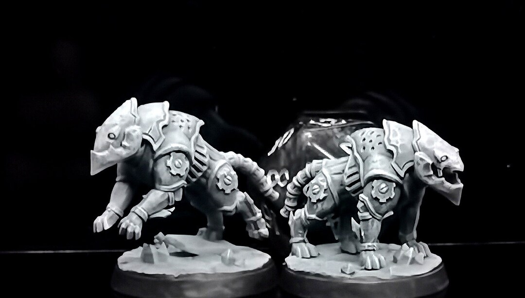 Construct Dogs RPG Miniatures UK Ultra HD 4K Extreme Detailed and ...