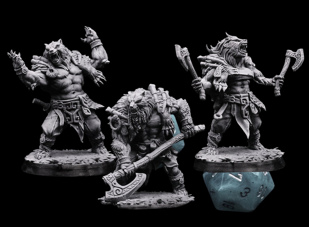 Werebears RPG Miniature UK Ultra HD 4K Perfect for Dungeons and Dragons ...