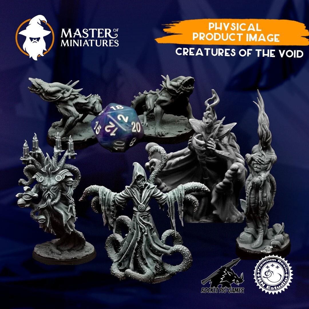 Void Realm Demons RPG Miniatures UK Ultra HD 4K Resolution Tough Resin ...