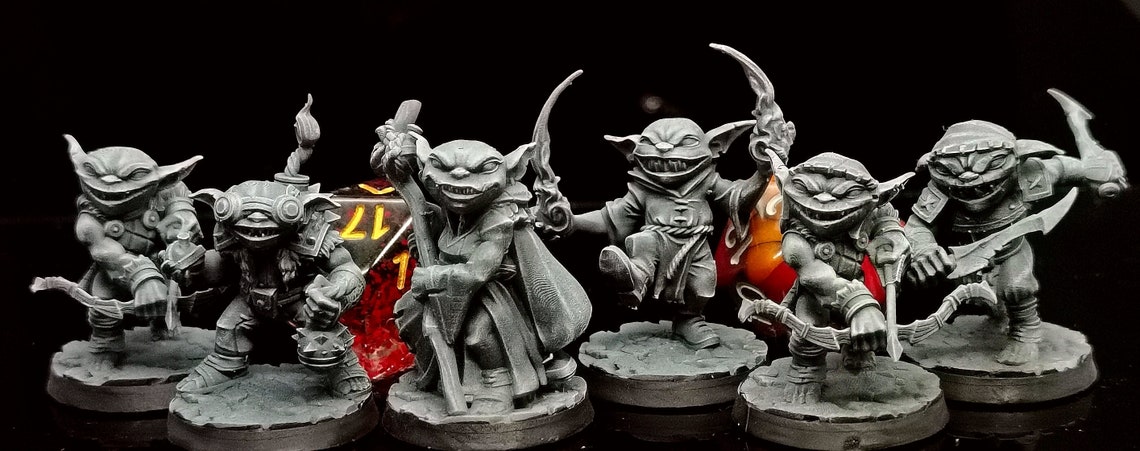 Goblin Gang Bite the Bulet RPG Miniatures UK Ultra HD 4K | Etsy Australia