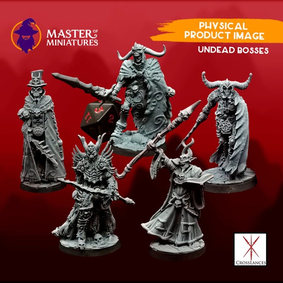 Undead Bosses RPG Miniatures UK Extremely Detailed and | Etsy