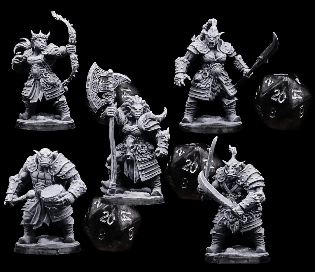 Orc Clan RPG Miniatures UK / Ultra HD 4K Resolution / Extreme Detail ...