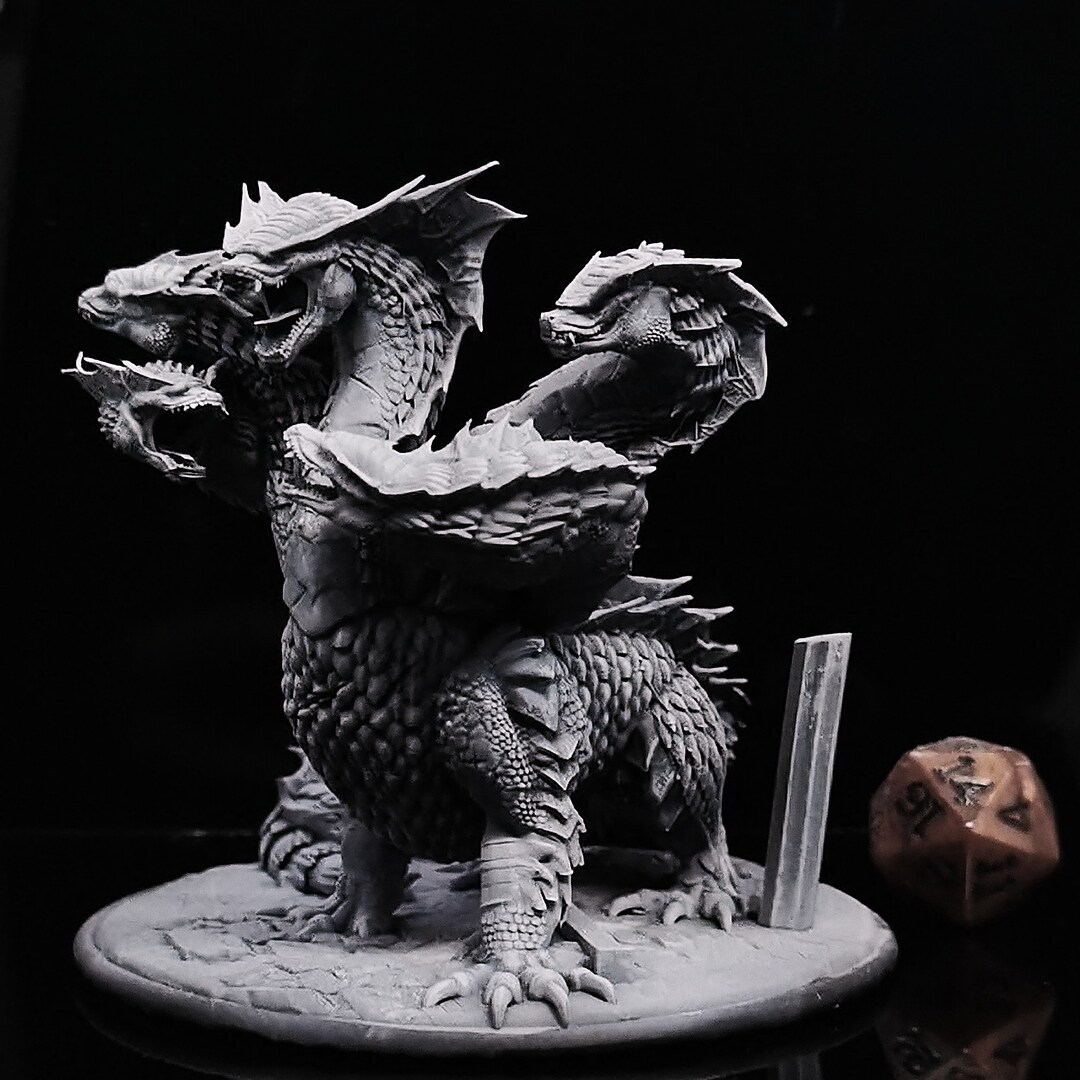 Hydra epic RPG Miniatures UK Ultra HD 4K Resolution Highlighted by Hand ...