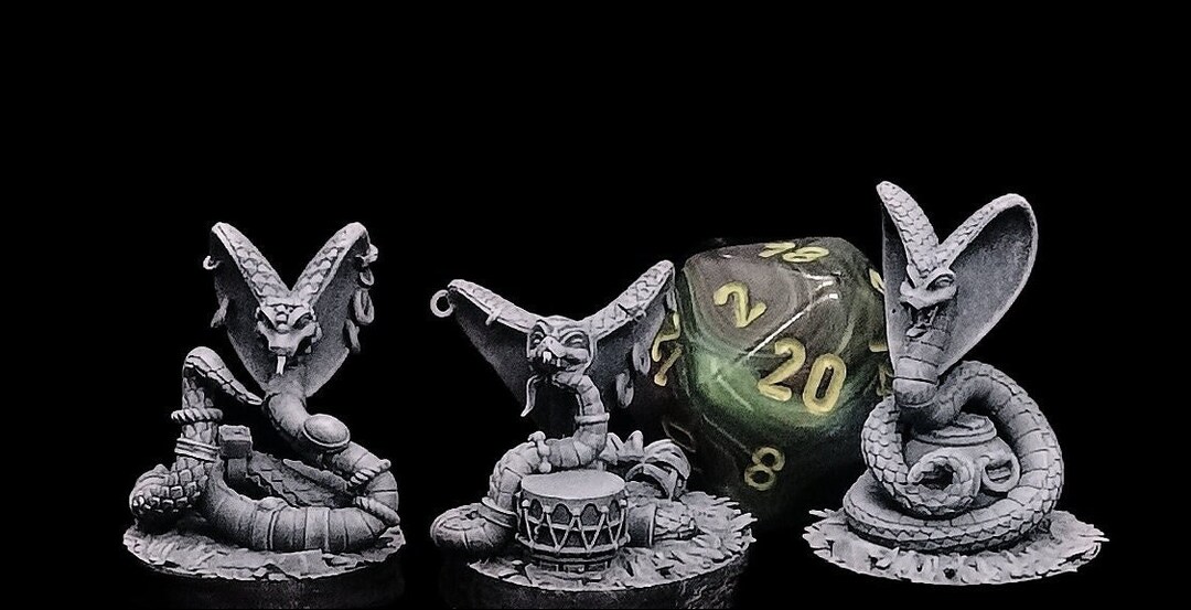 Kobe, Companion Cobra 3D Print Miniature 4K High Resolution Highlighted ...