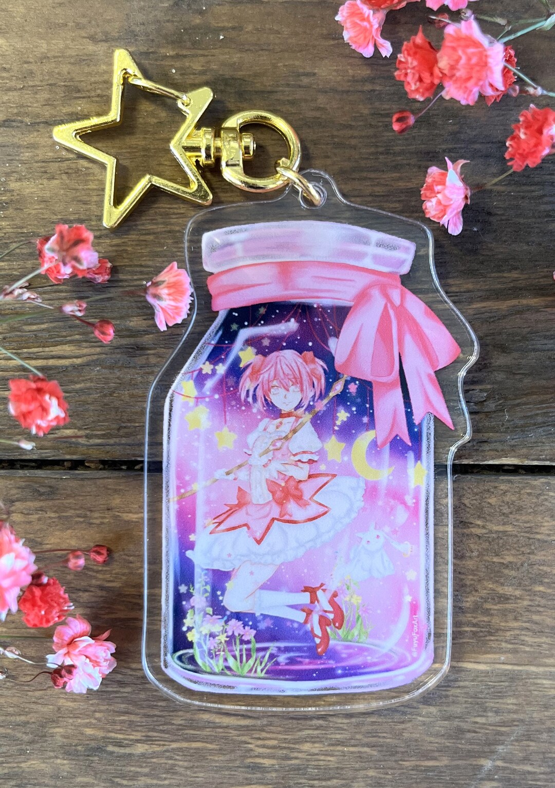 Madoka & Homura Keychains - Etsy