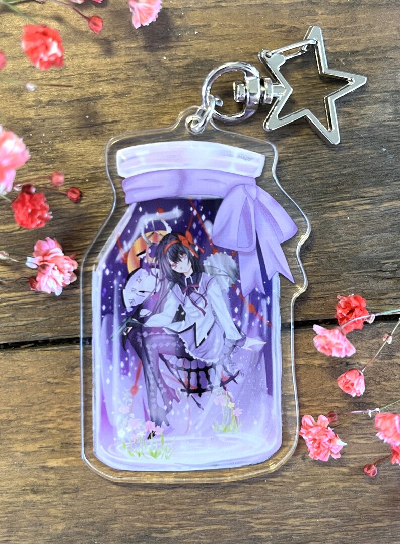 Madoka & Homura Keychains - Etsy