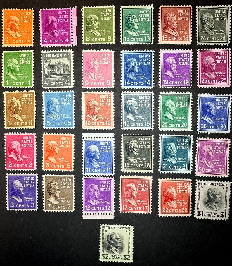 Stamp COLLECTOR'S Dream, Vintage Postage PRESIDENTIAL Series Issue ...