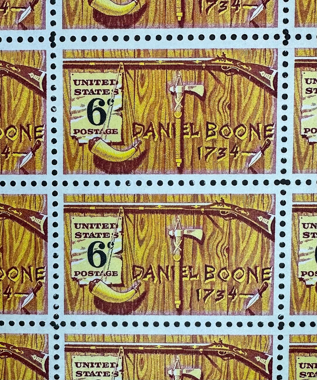 DANIEL BOONE Vintage U.S. Postage Stamps Mint Unused and - Etsy