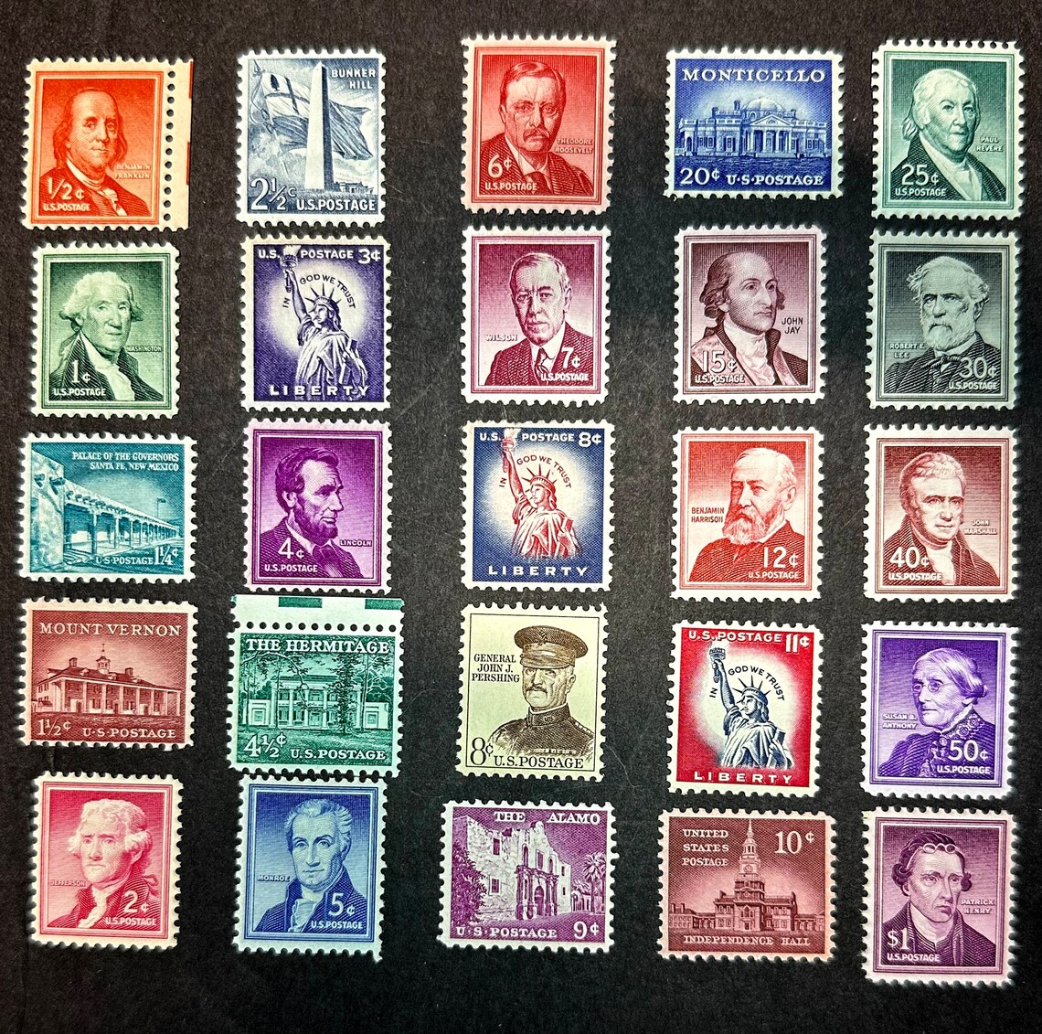 Stamp Collectors Dream, 1950's+ LIBERTY ISSUE (nearly Complete) Set of ...