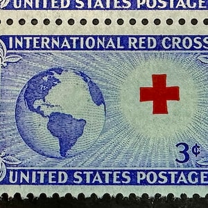 INTERNATIONAL RED CROSS Vintage U.S. Postage Stamp Set of 10 Mint ...