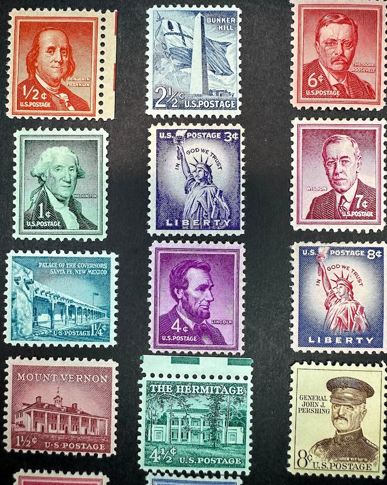 Stamp Collectors Dream, 1950's+ LIBERTY ISSUE (nearly Complete) Set of ...